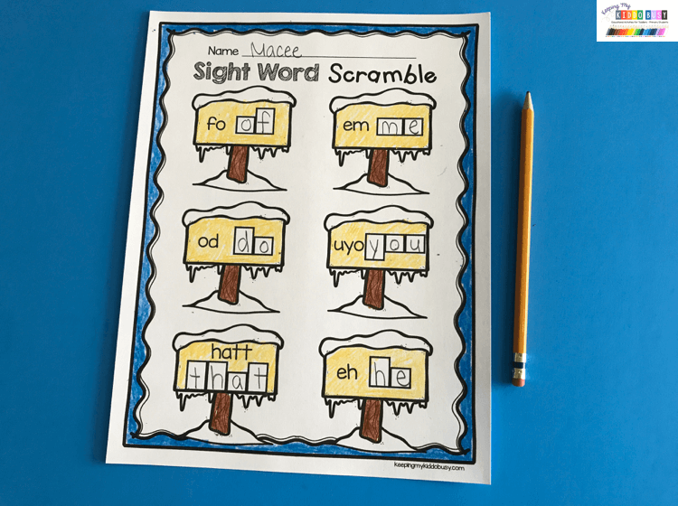 January No Prep Math & Literacy Pack - FREEBIES — Keeping My Kiddo Busy