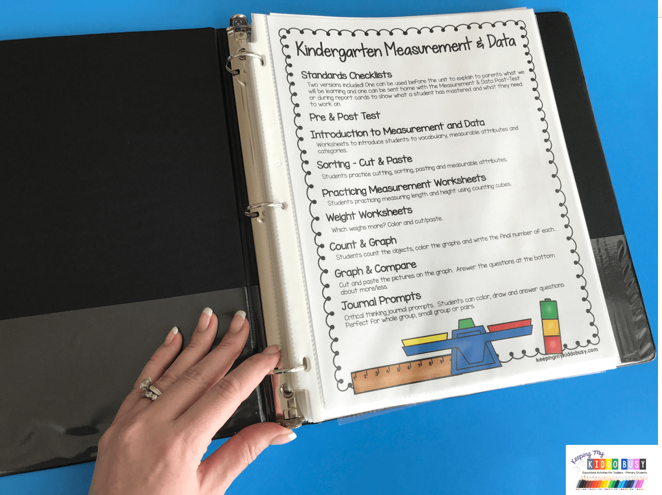 Measurement and Data Kindergarten Math Unit - FREEBIES — Keeping My ...