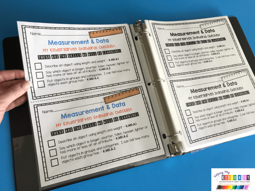Measurement and Data Kindergarten Math Unit - FREEBIES — Keeping My ...