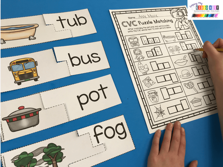 Free CVC Words Activities and Worksheets for Kindergarten — Keeping My ...