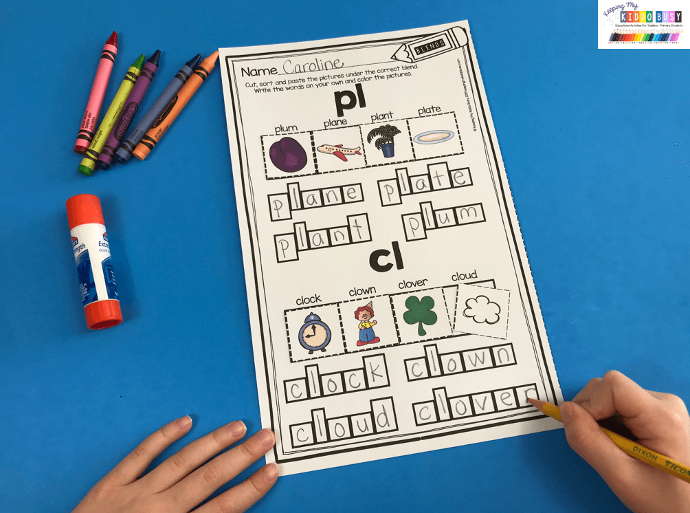 Phonics Unit 5 - Consonant Blends FREEBIE — Keeping My Kiddo Busy