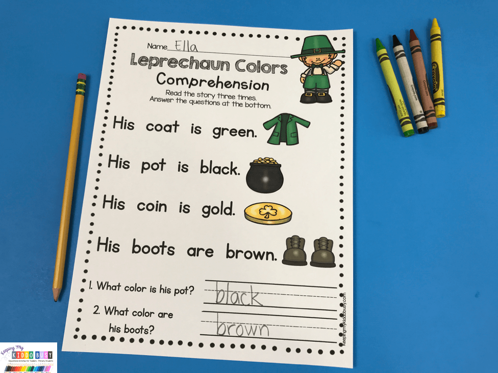 Reading & Writing in March - FREE BOOK — Keeping My Kiddo Busy