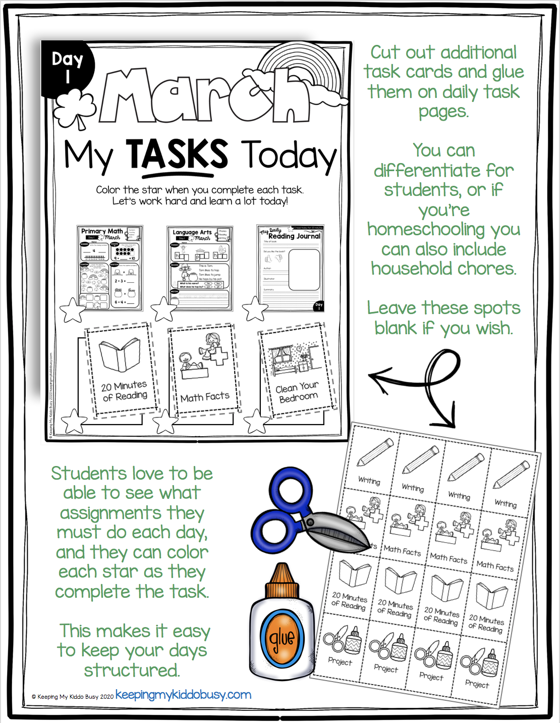 FREE Learn At Home Pack for Kindergarten — Keeping My Kiddo Busy