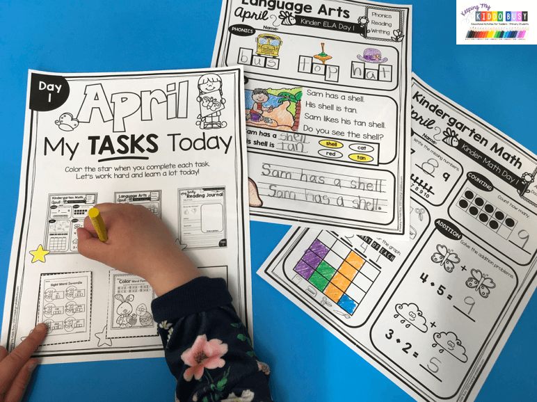 FREE Learn At Home Pack for Kindergarten — Keeping My Kiddo Busy