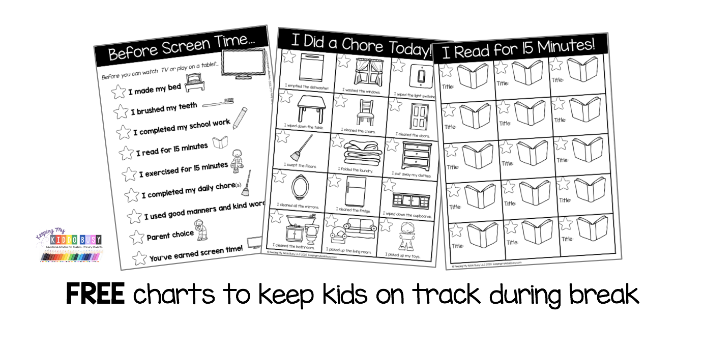 FREE Learn At Home Pack for Kindergarten — Keeping My Kiddo Busy