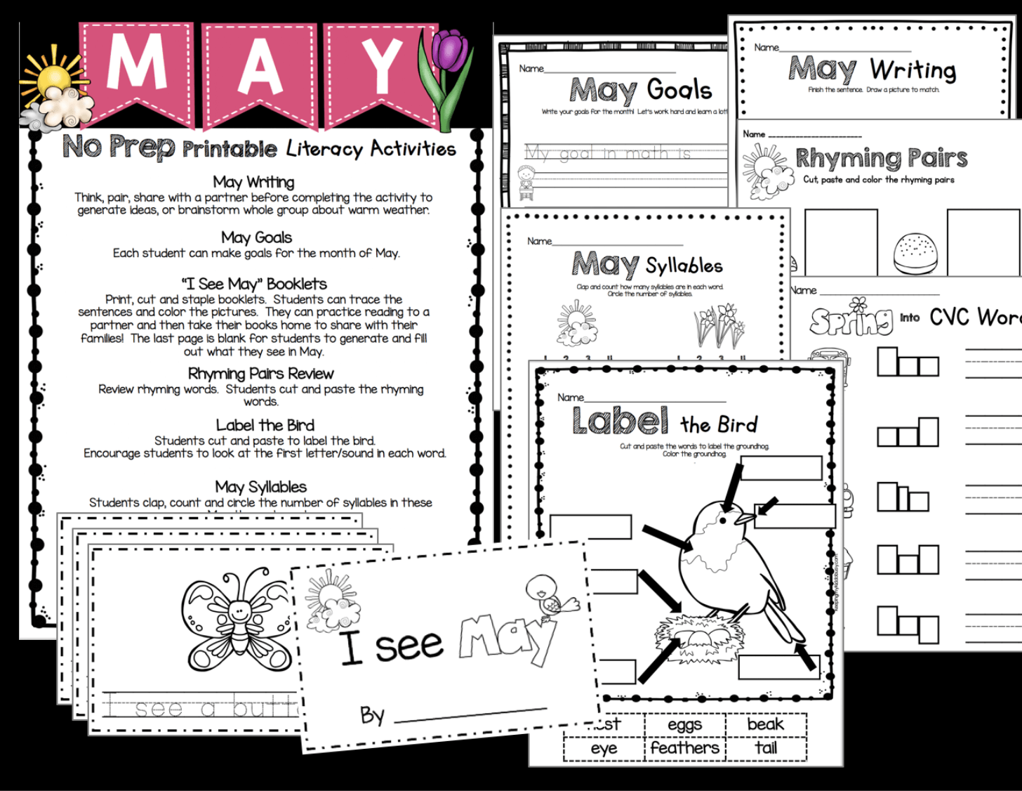 May in Kindergarten - FREEBIES — Keeping My Kiddo Busy