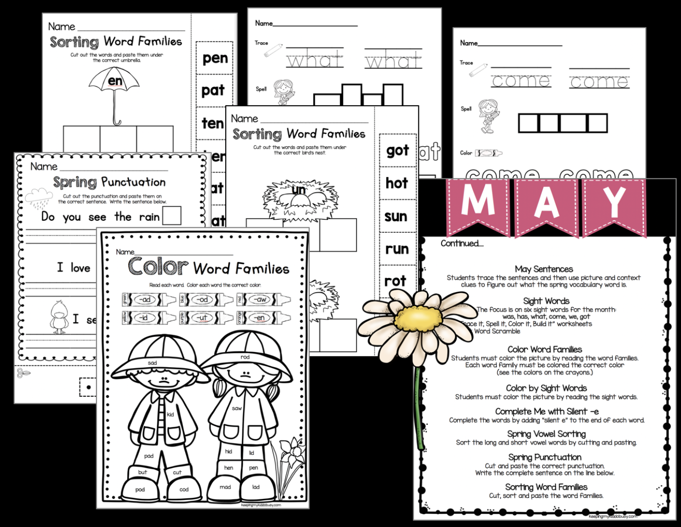 May in Kindergarten - FREEBIES — Keeping My Kiddo Busy