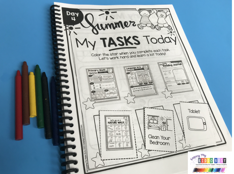 SUMMER Learn at Home Pack for Kindergarten and First Grade — Keeping My ...