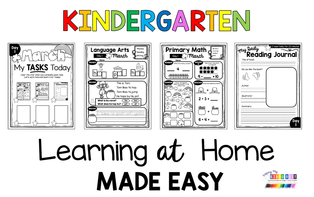 Distance Learning — Keeping My Kiddo Busy