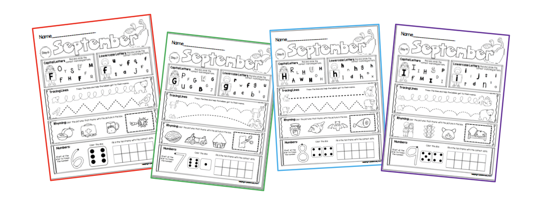 September in Kindergarten - Week 2 Round Up — Keeping My Kiddo Busy