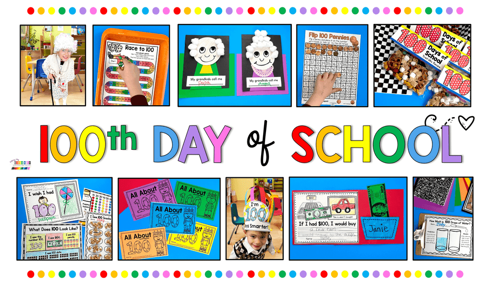 100 Days in School - Games Activities Crowns - Kindergarten - Preschool ...