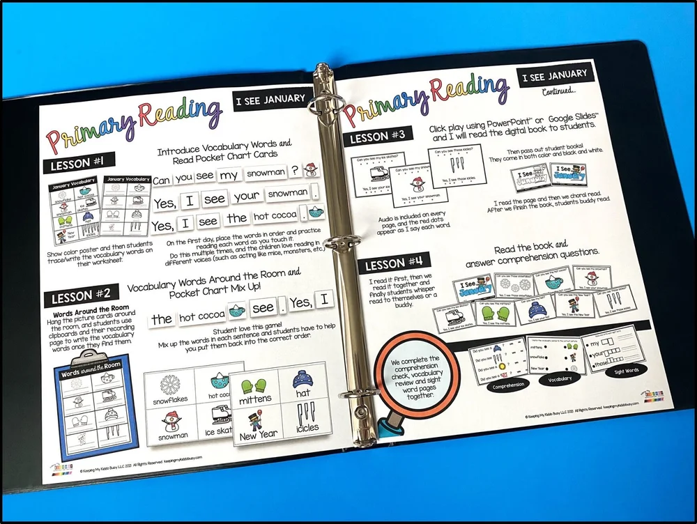 I See January Literacy Pack - Sight Words and Vocabulary WINTER ...