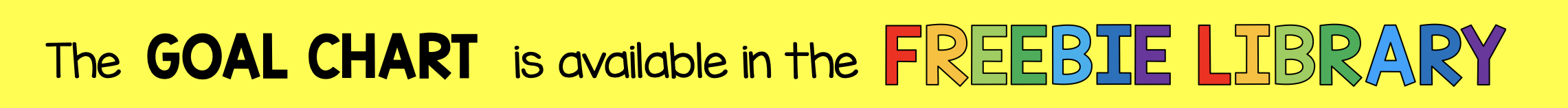 Kindergarten Goal Chart - FREEBIE — Keeping My Kiddo Busy