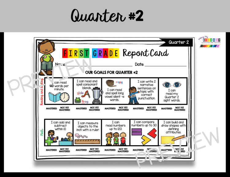 First Grade Report card and Assessment FREEBIE — Keeping My Kiddo Busy