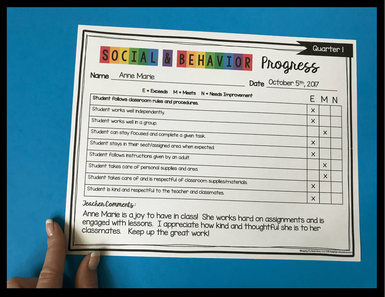 First Grade Report card and Assessment FREEBIE — Keeping My Kiddo Busy
