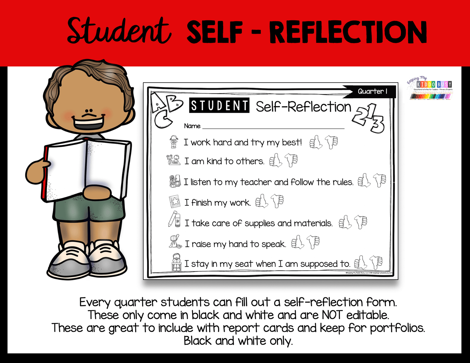 First Grade Report card and Assessment FREEBIE — Keeping My Kiddo Busy