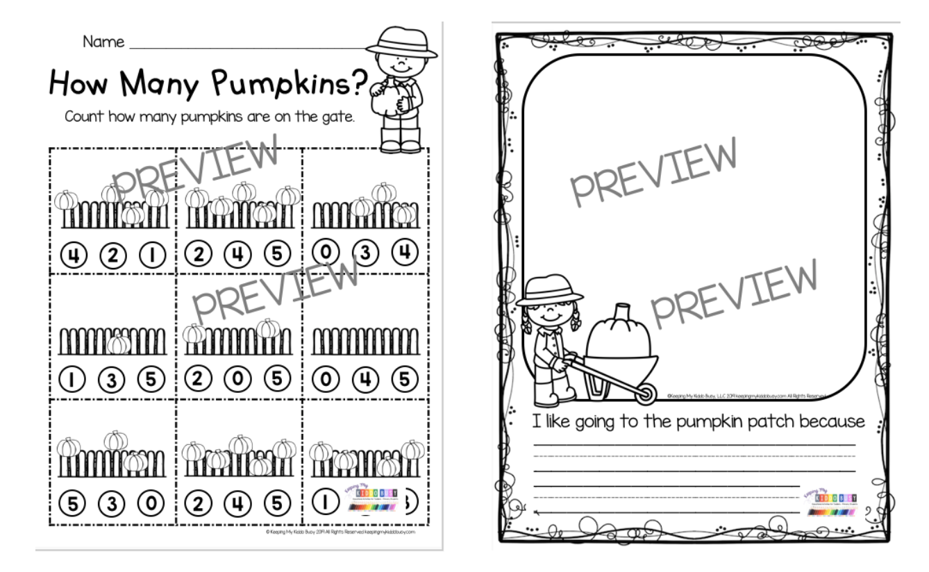 Week 4 Lessons in October - FREEBIE — Keeping My Kiddo Busy