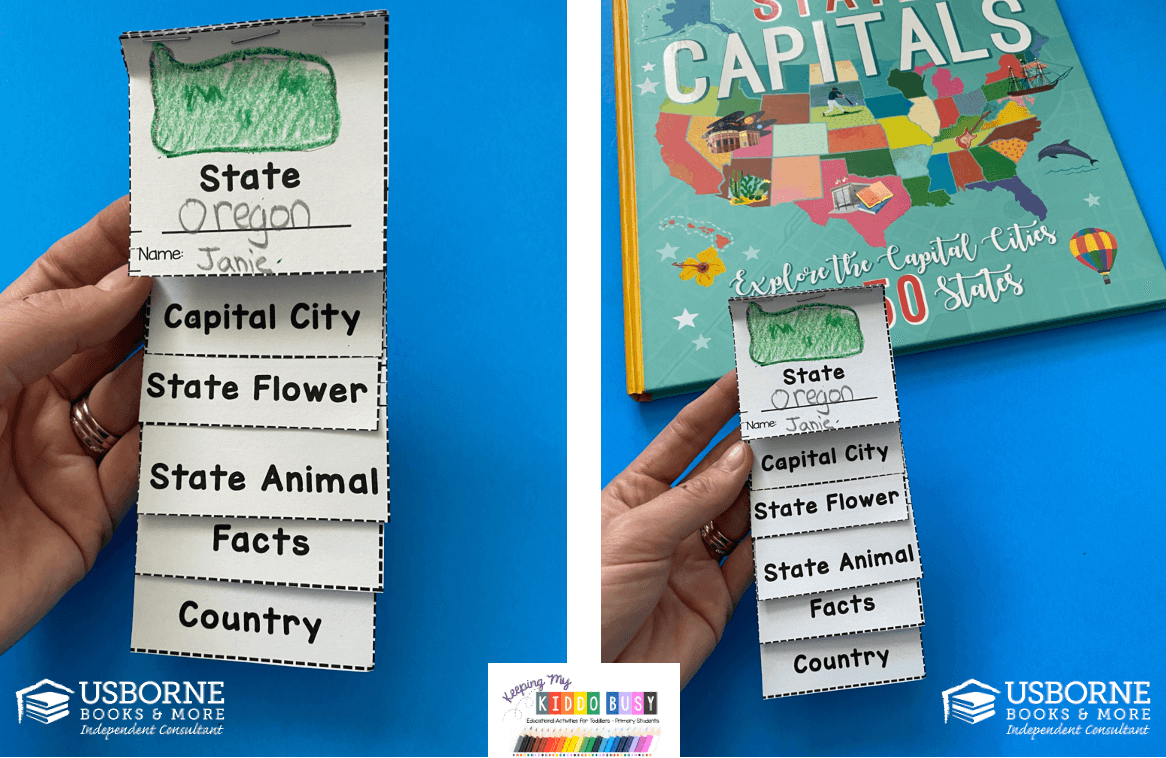 STATE CAPITAL Book Companion — Keeping My Kiddo Busy