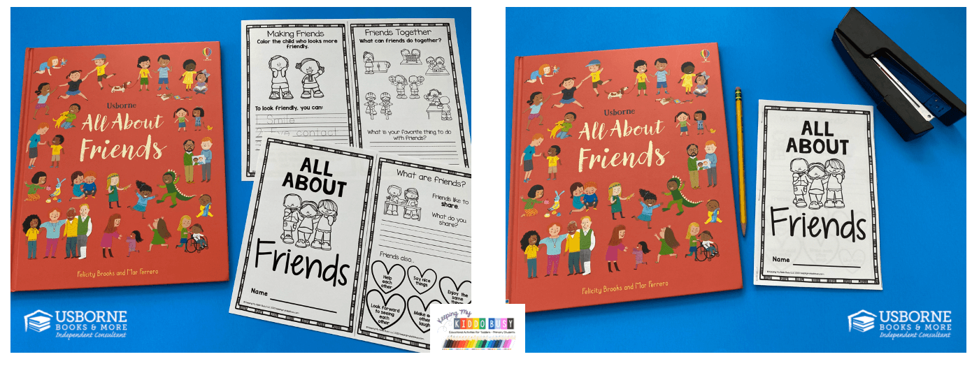 ALL ABOUT FRIENDS Book Companion — Keeping My Kiddo Busy