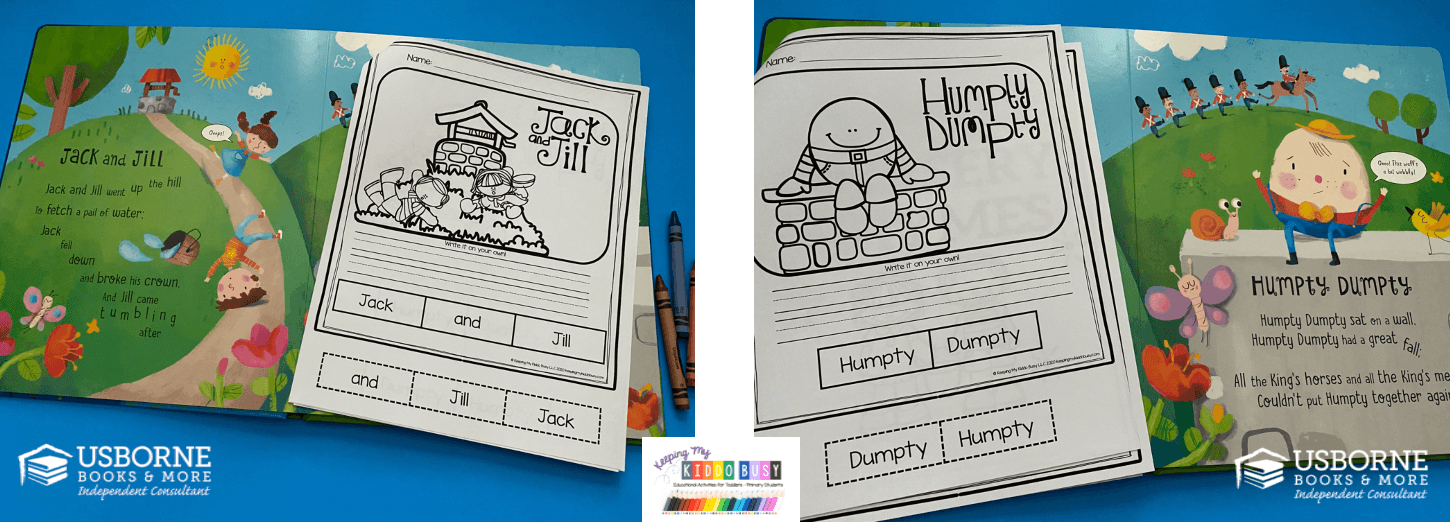 NURSERY RHYMES Book Companion — Keeping My Kiddo Busy