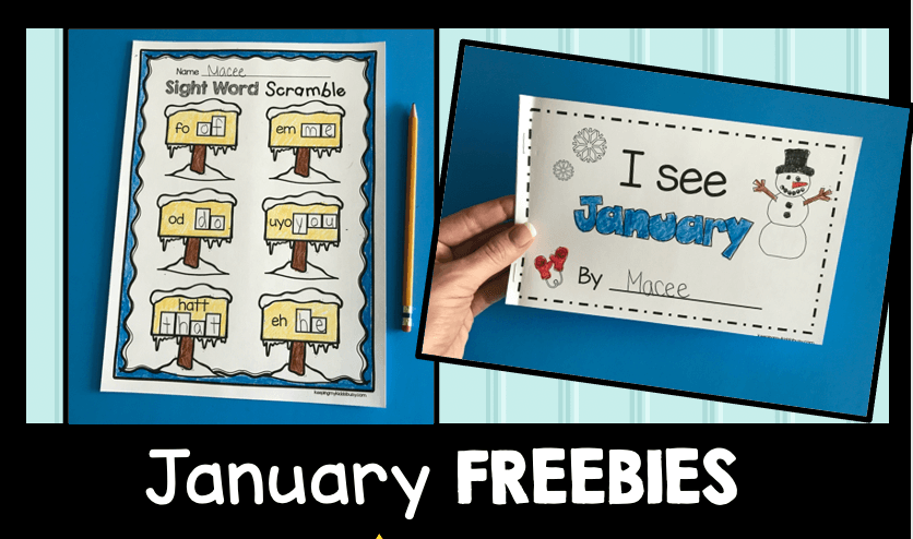 FREE Kindergarten Centers for January — Keeping My Kiddo Busy
