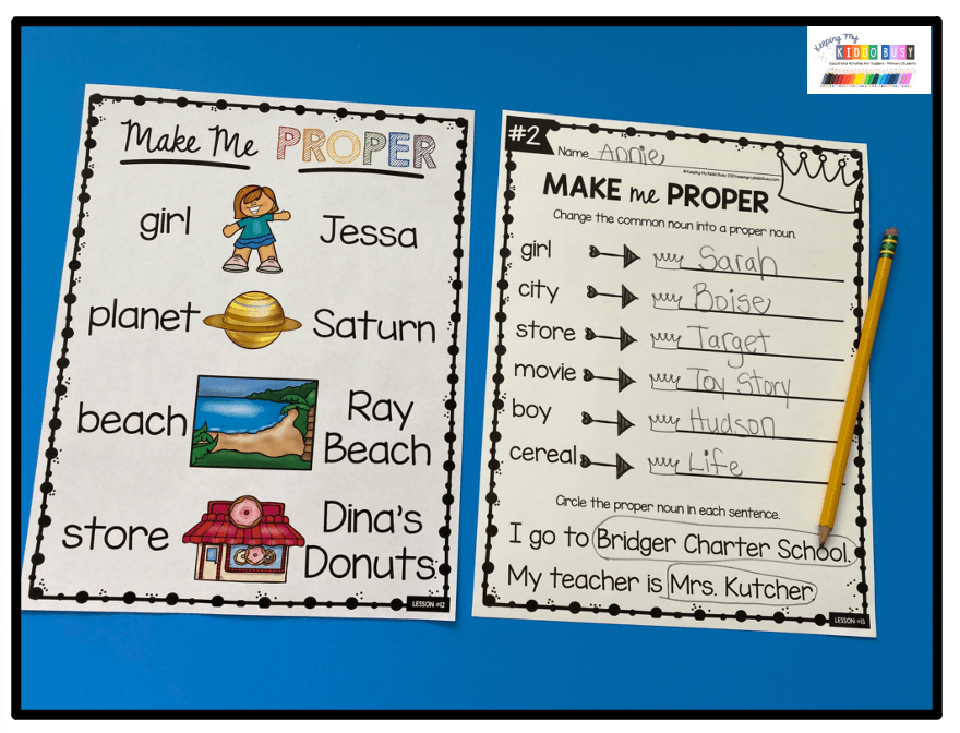 NOUNS Primary Grammar Unit 1 - FREE ACTIVITIES — Keeping My Kiddo Busy