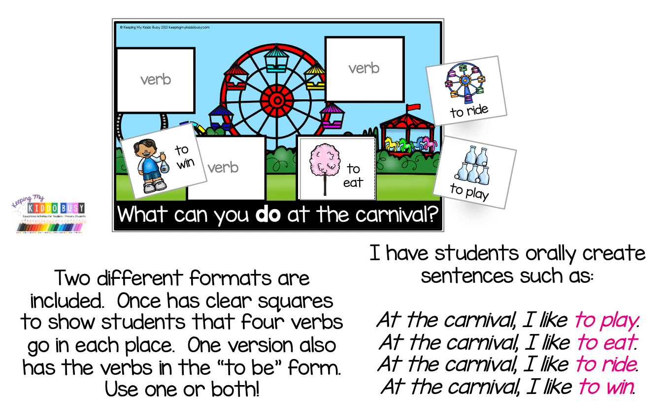 How to teach Verbs - Primary Grammar with FREE activities — Keeping My ...