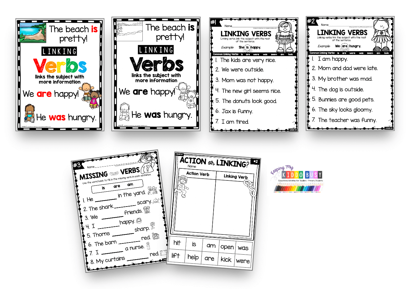 How to teach Verbs - Primary Grammar with FREE activities — Keeping My ...