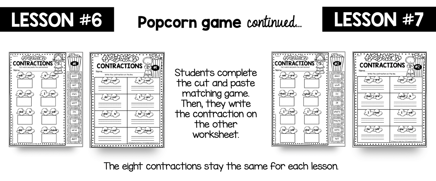 How to Teach Contractions - GRAMMAR FREEBIES — Keeping My Kiddo Busy