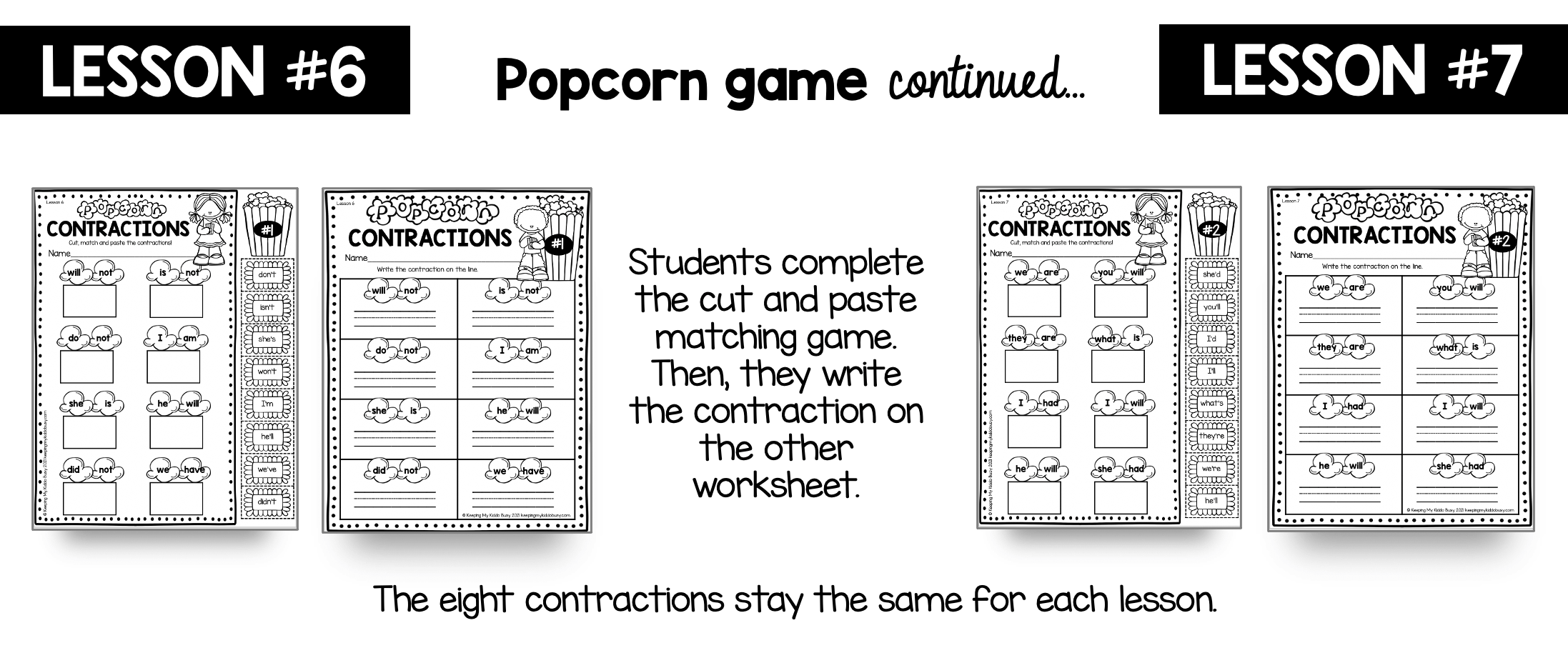 How to Teach Contractions - GRAMMAR FREEBIES — Keeping My Kiddo Busy