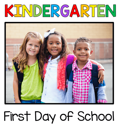 FREE lesson plans for the first day of kindergarten — Keeping My Kiddo Busy