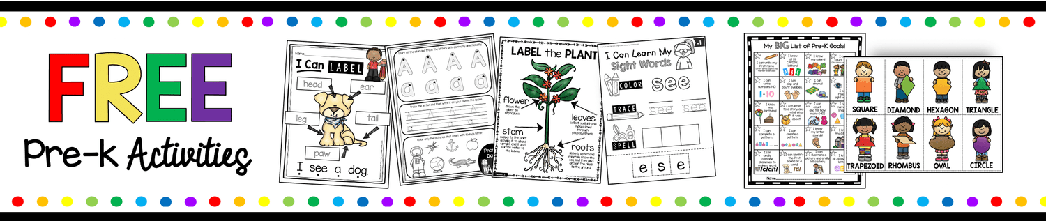 Pre-K Goals Chart - FREEBIE — Keeping My Kiddo Busy
