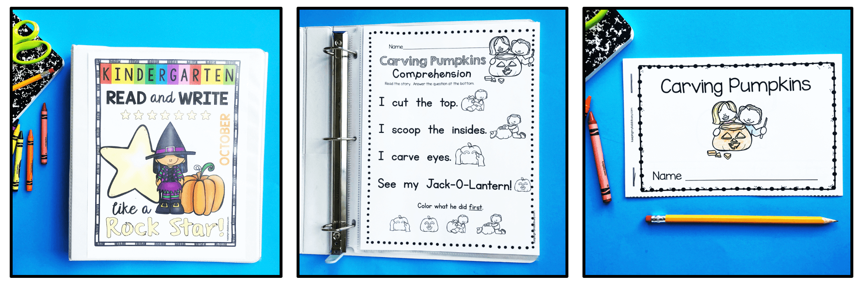 Read and Write Like a Rock Star - October FREEBIES — Keeping My Kiddo Busy
