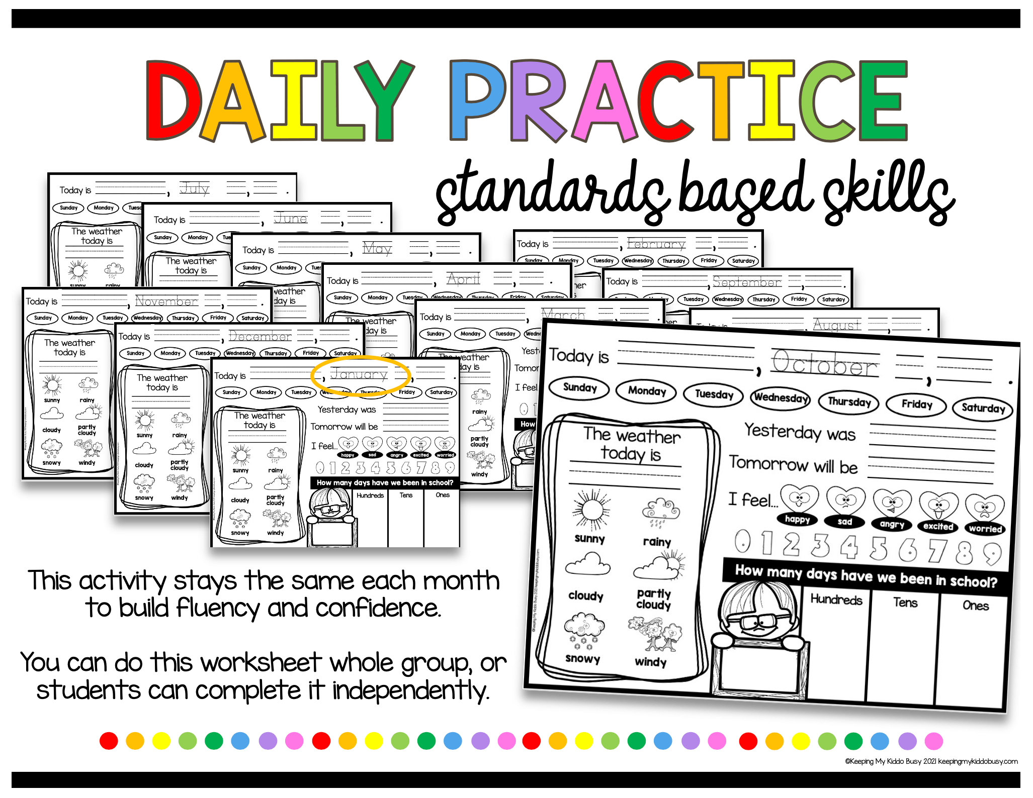 Calendar Notebooks — Keeping My Kiddo Busy