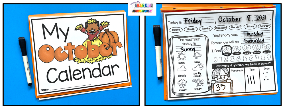 Calendar Notebooks — Keeping My Kiddo Busy