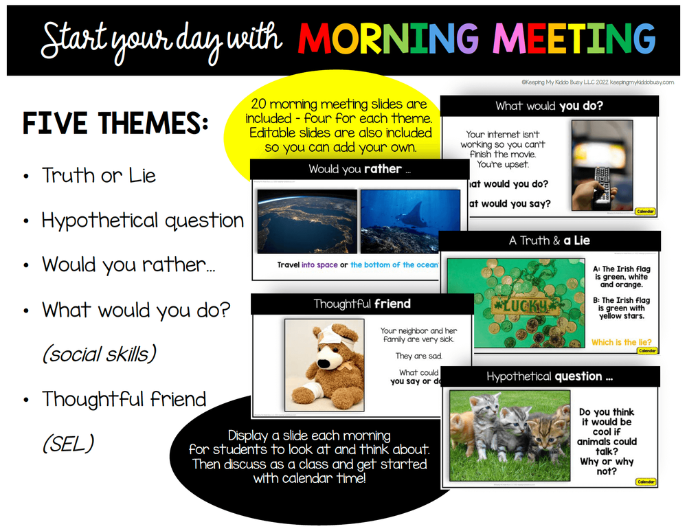 March Calendar Time in Kindergarten — Keeping My Kiddo Busy