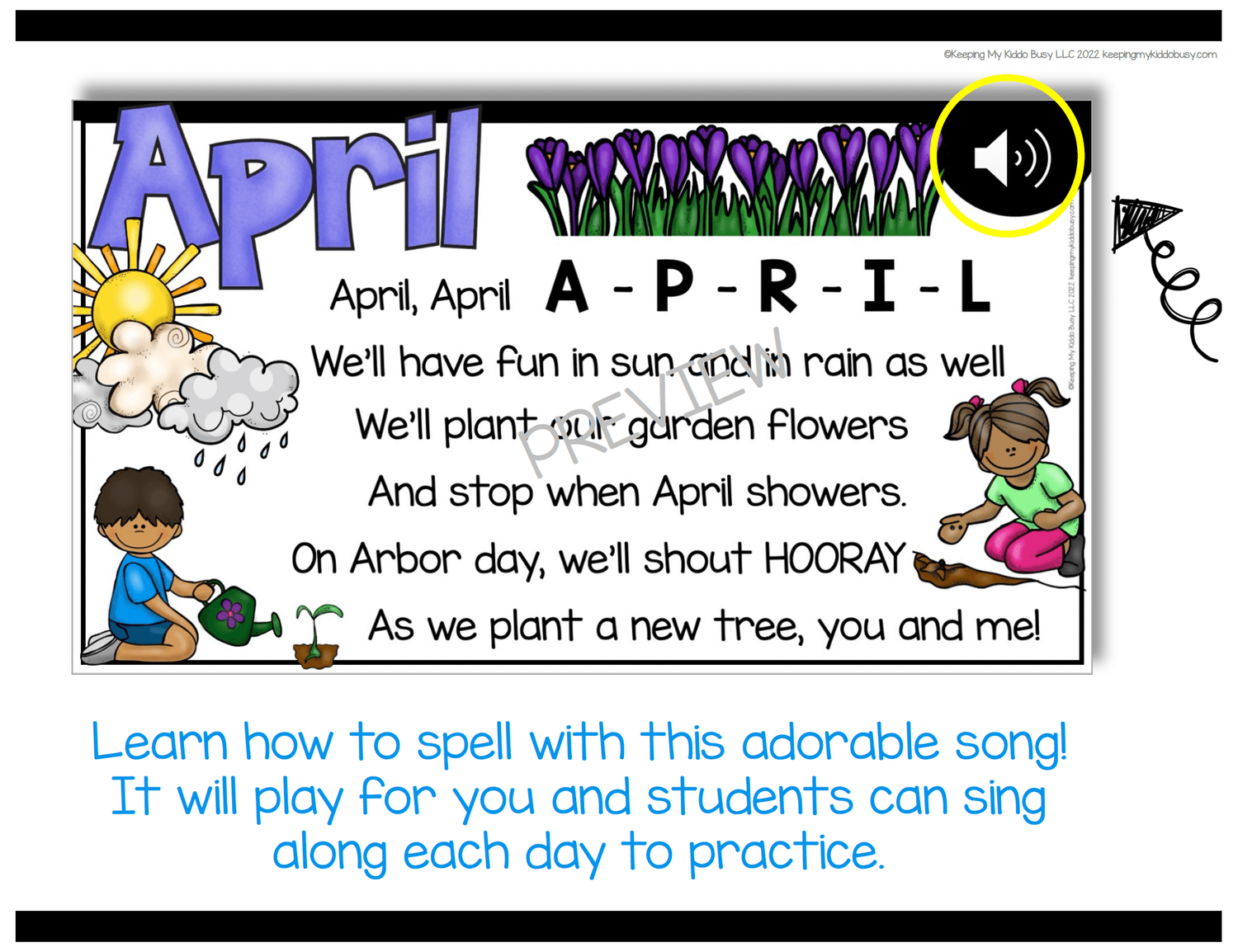 April Calendar and Morning Meeting in Kindergarten — Keeping My Kiddo Busy
