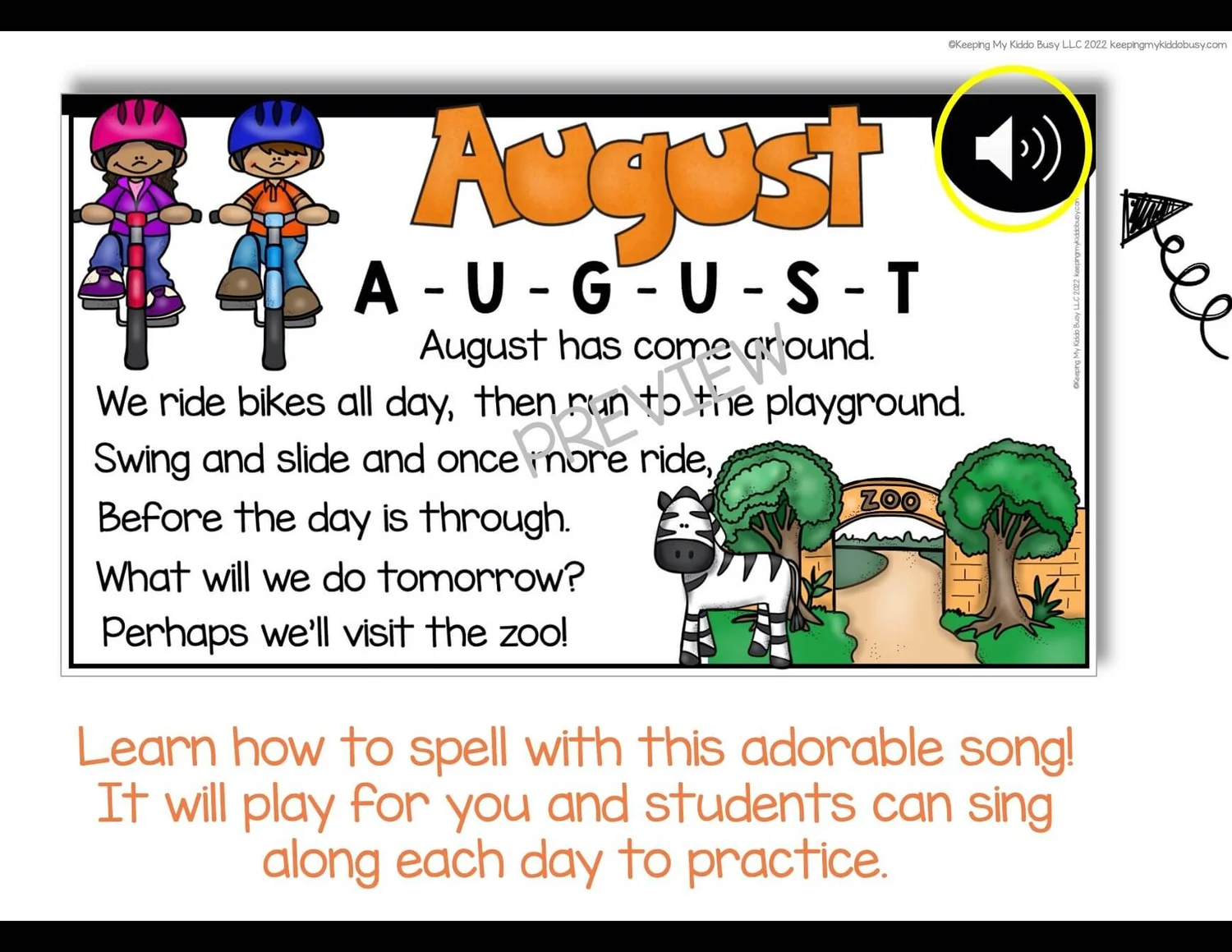 August Calendar and Morning Meeting in Kindergarten — Keeping My Kiddo Busy