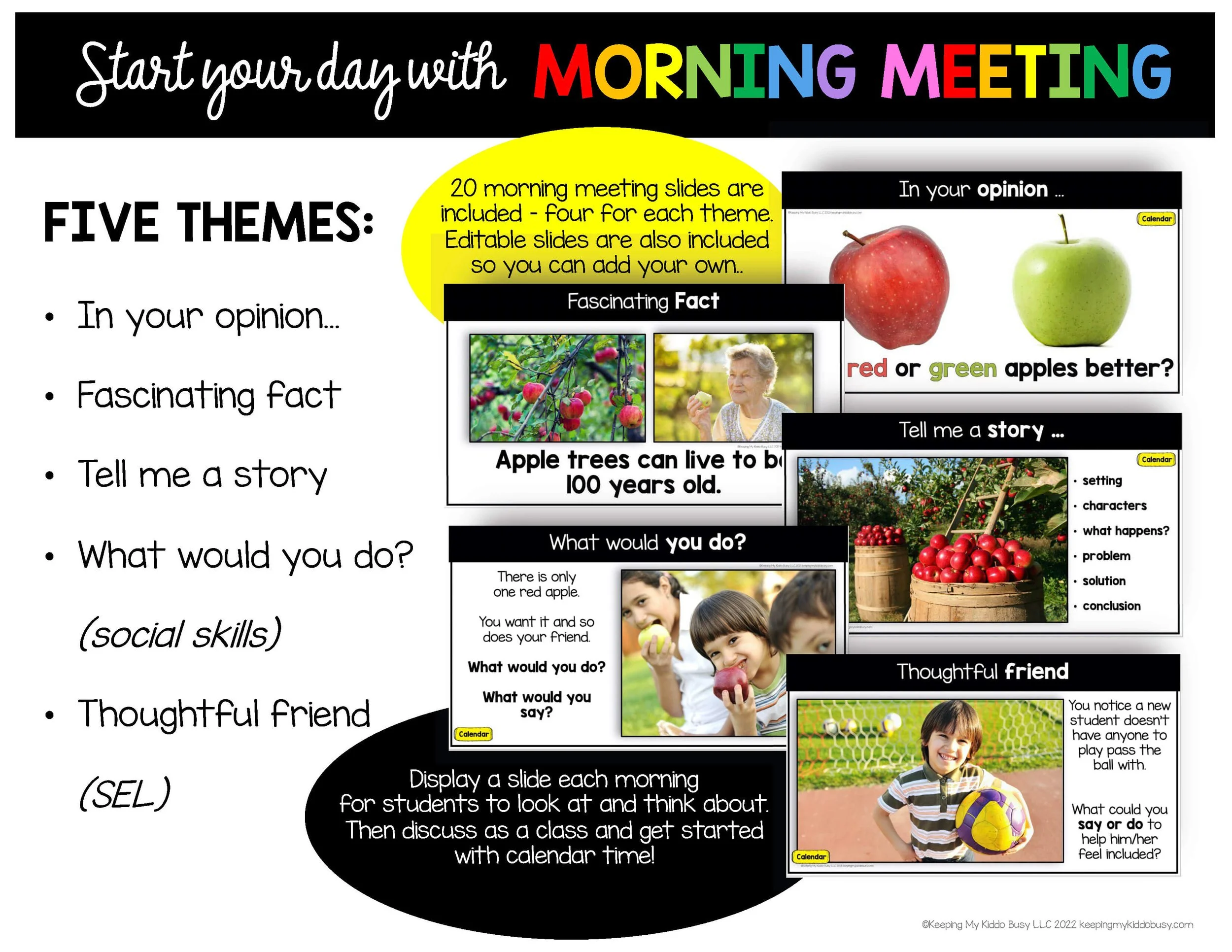 September Calendar and Morning Meeting in Kindergarten — Keeping My ...