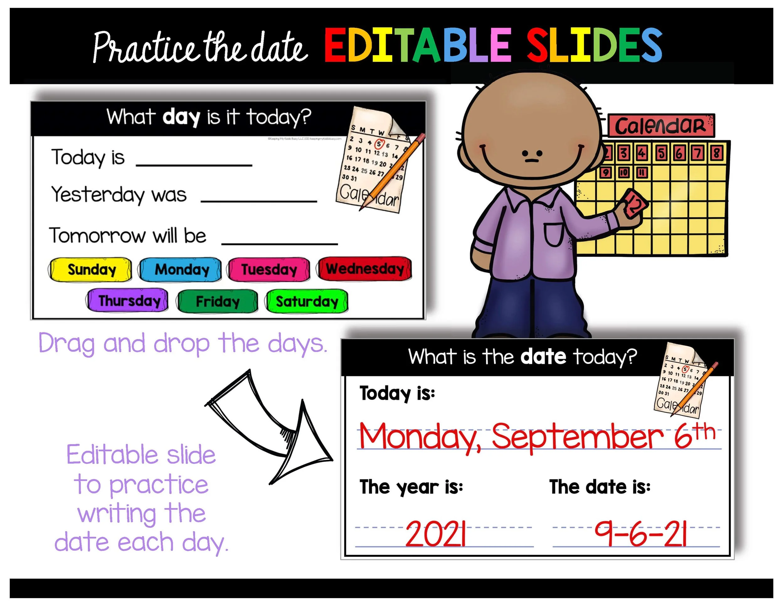 September Calendar and Morning Meeting in Kindergarten — Keeping My ...
