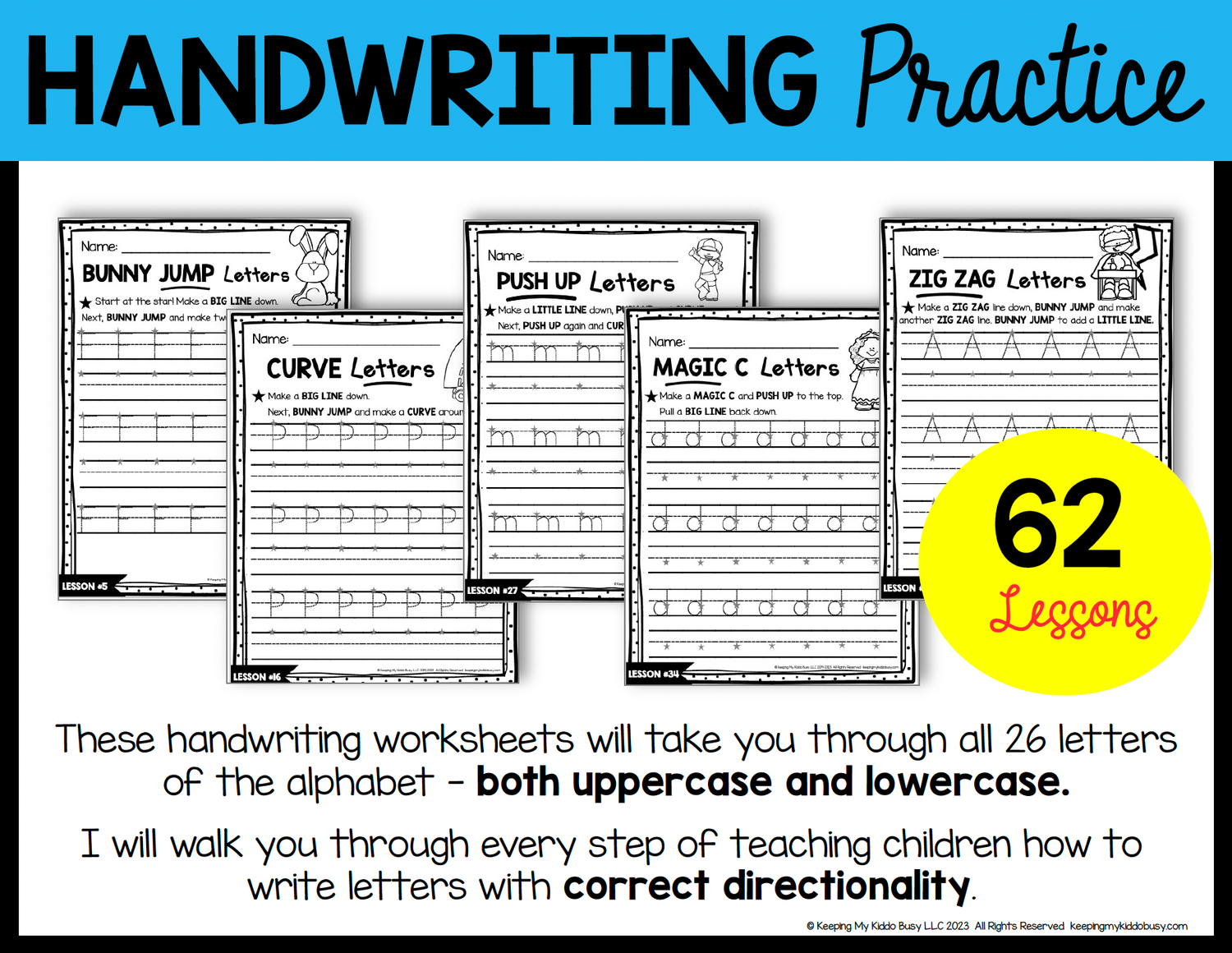 FREE Handwriting Practice — Keeping My Kiddo Busy