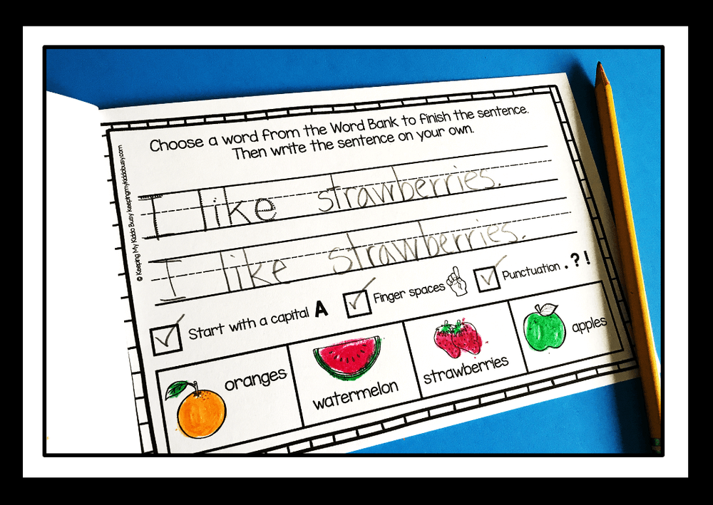 Writing — Keeping My Kiddo Busy