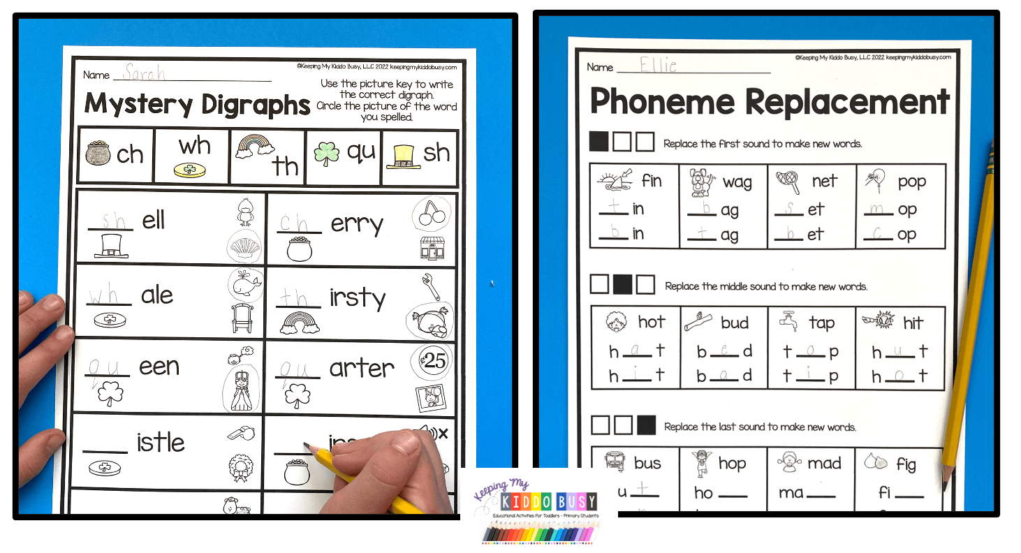First Grade Activities for March FREE WORKSHEETS — Keeping My Kiddo Busy