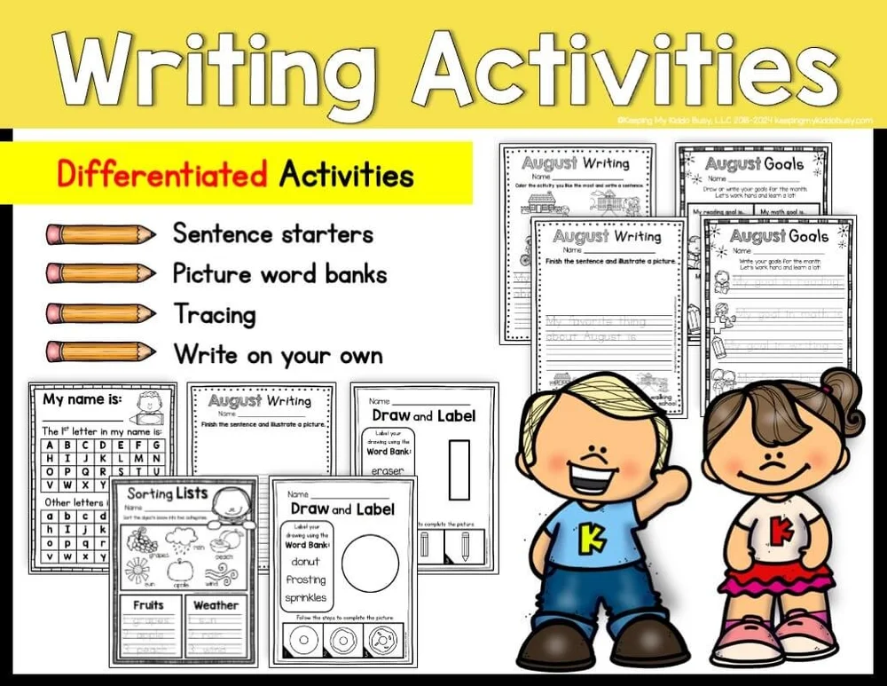 Kindergarten in August - FREEBIES — Keeping My Kiddo Busy