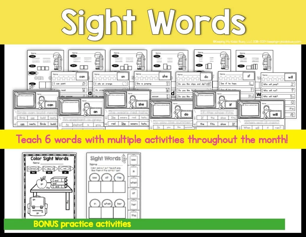 Kindergarten in August - FREEBIES — Keeping My Kiddo Busy