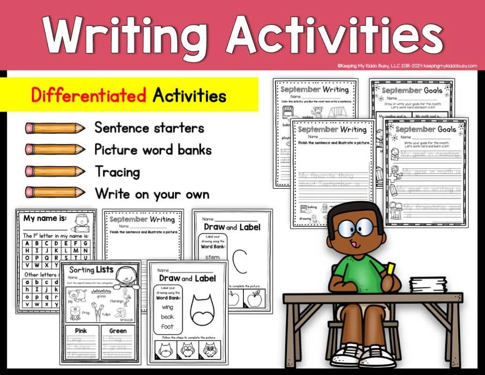 September Math and Literacy Pack - FREEBIES — Keeping My Kiddo Busy