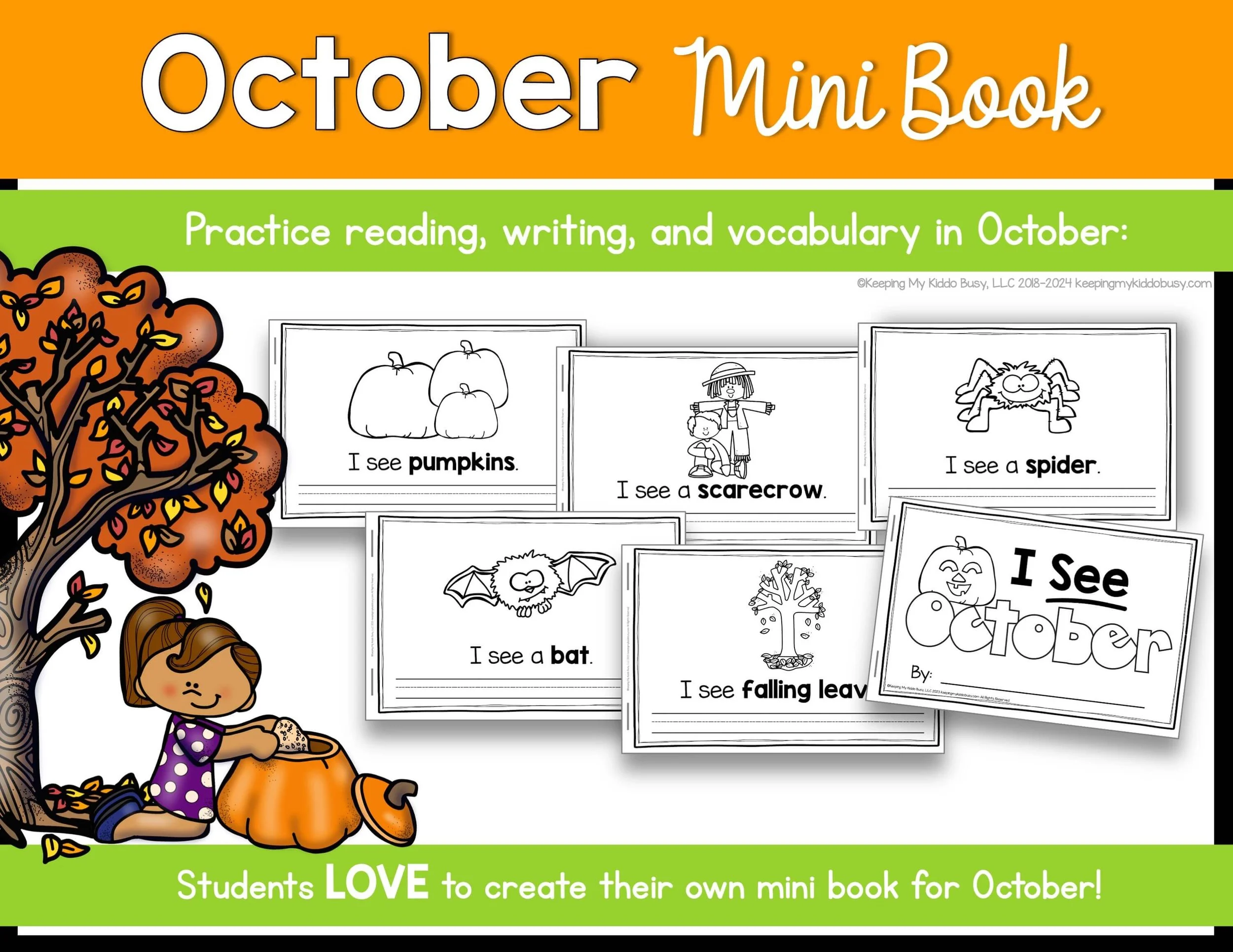 October Math and Literacy Pack - FREEBIES — Keeping My Kiddo Busy