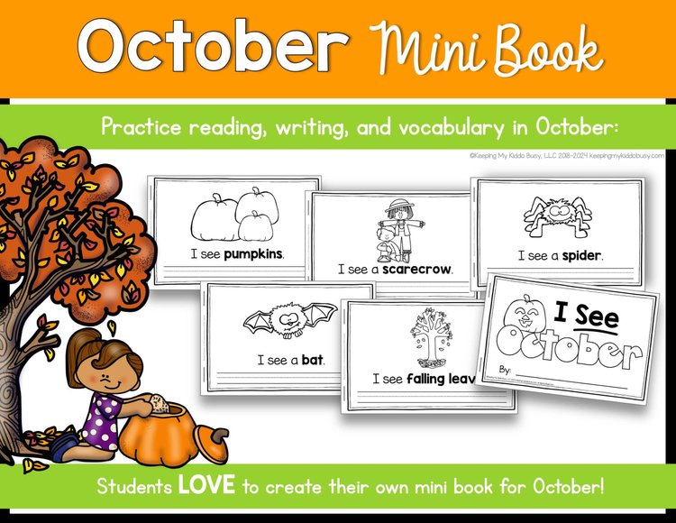 October Math and Literacy Pack - FREEBIES — Keeping My Kiddo Busy
