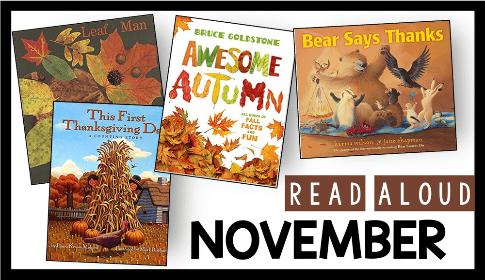 Favorite November Read Aloud Books for Kindergarten - FREE ACTIVITIES ...