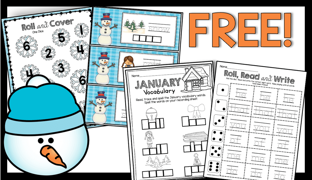 January Week 2 Lessons and Ideas for Kindergarten - NEW YEAR FREEBIE ...